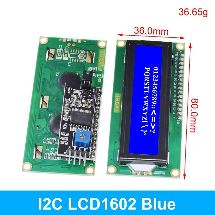 LCD1602 más Controlador HD44780 – Electrineill Chile